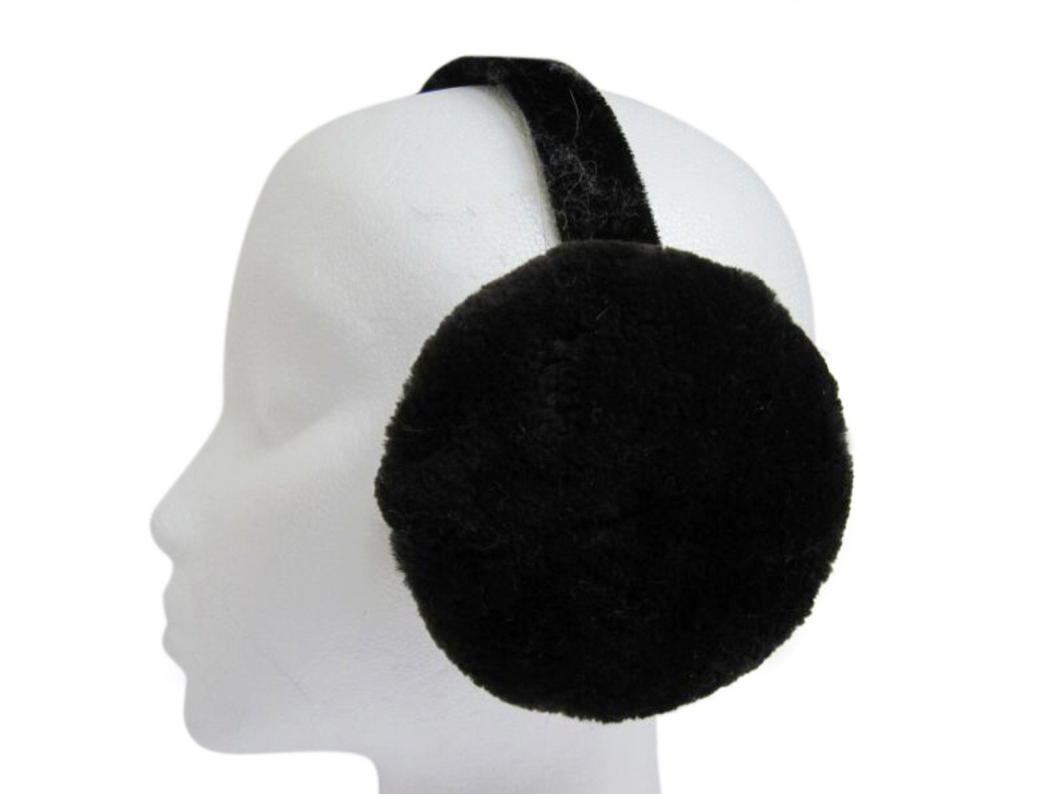 FursNewYork Black Sheared Beaver Earmuffs