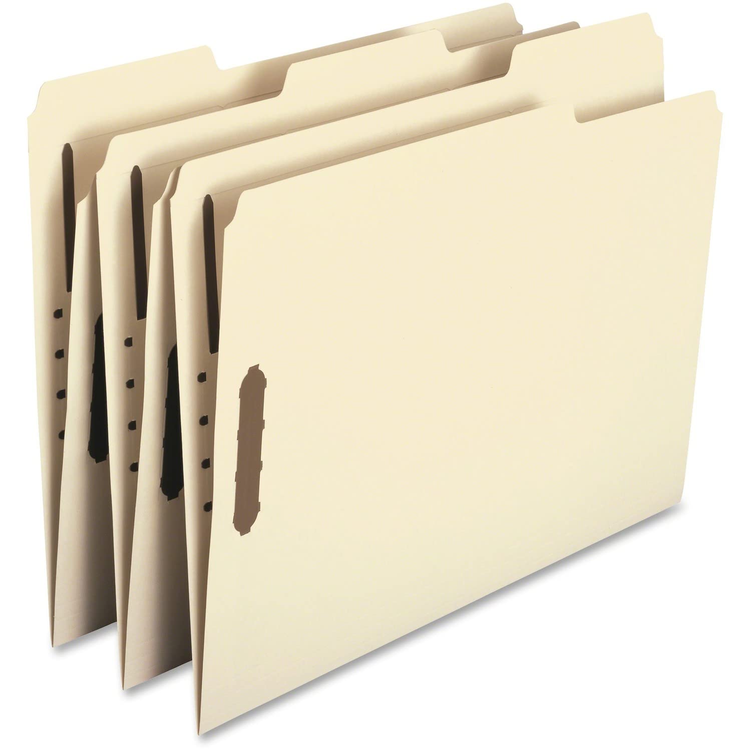 Smead Heavy-Duty Fastener File Folder, 2 Fasteners, 1/3-Cut Tab, Letter Size, Manila, 50 per Box (14600)