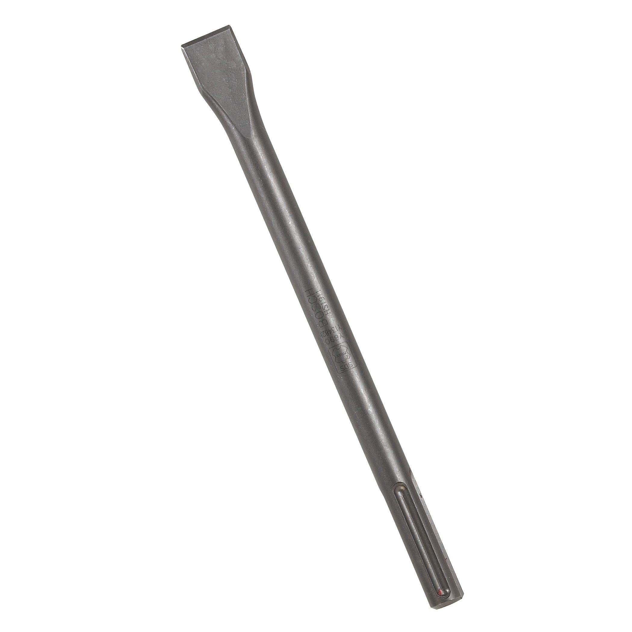 BOSCH HS1811B20 1 In. x 12 In. Flat Chisel Tool Round Hex/Spline Hammer Steel, 1-Piece