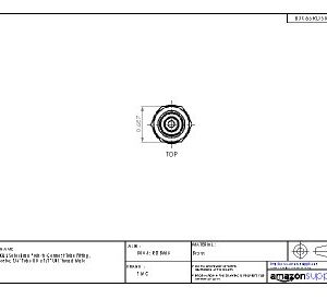 SMC KQ2H07-U03A Brass Push-to-Connect Tube Fitting, Adapter, 1/4" Tube OD x 3/8" UNI Thread Male