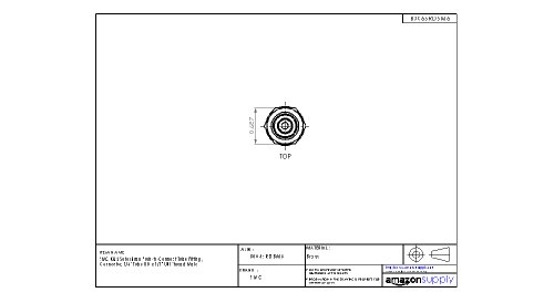 SMC KQ2H07-U03A Brass Push-to-Connect Tube Fitting, Adapter, 1/4" Tube OD x 3/8" UNI Thread Male