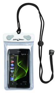 dry pak dp-46w white/gray 4" x 6" gps, mp3, cell phone case