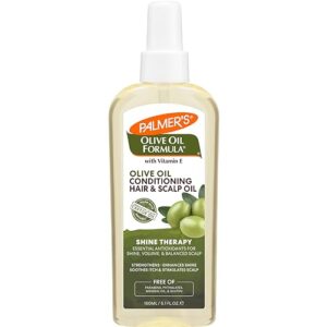 palmer's olive oil formula hair conditioning and scalp oil spray, hydration and shine therapy for dry or damaged hair, promotes scalp health, 5.1 oz (pack of 2)