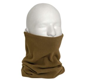 rothco polar fleece neck warmers, coyote brown