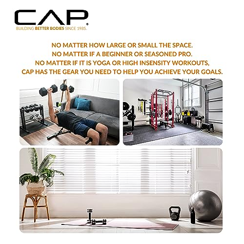 CAP Barbell Coated Dumbbell Weights with Padded Grip