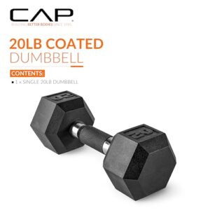 CAP Barbell Coated Dumbbell Weights with Padded Grip