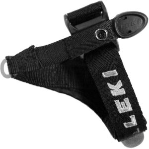 leki st-trigger s alpine pole strap - black/silver small/medium/large