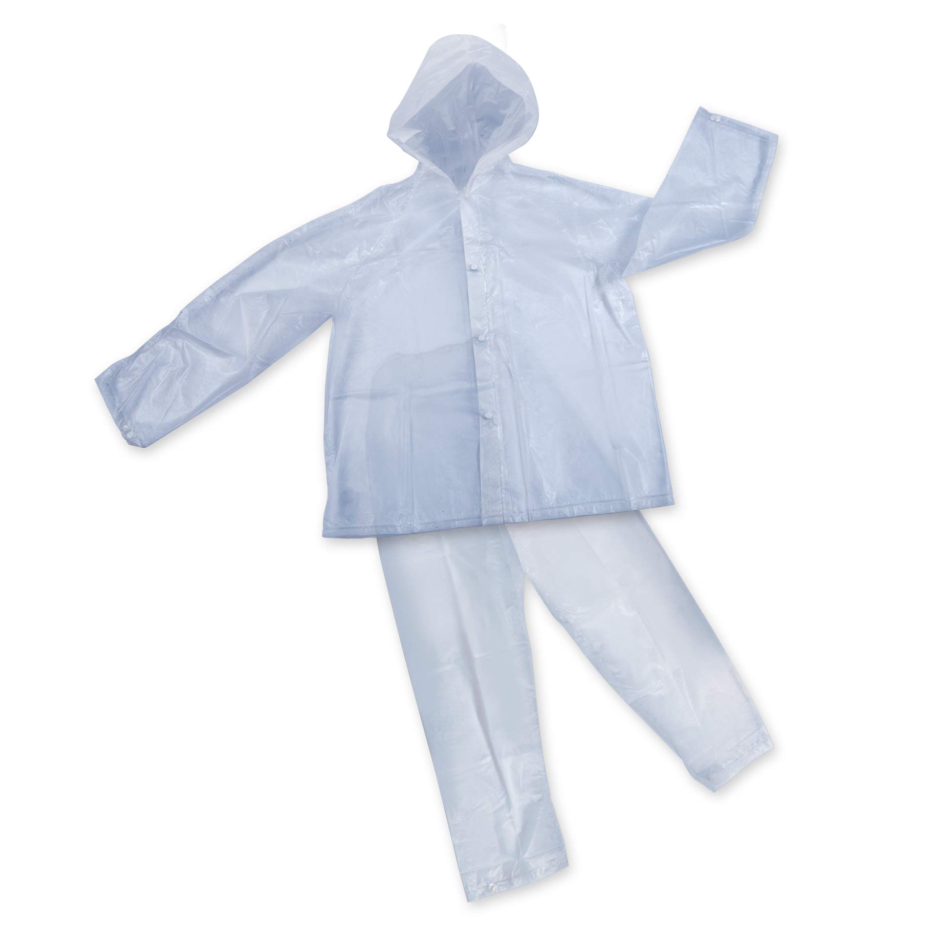 Stansport 3-Piece Deluxe Rainsuit - Clear (972-C-L)