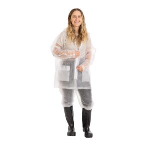 Stansport 3-Piece Deluxe Rainsuit - Clear (972-C-L)