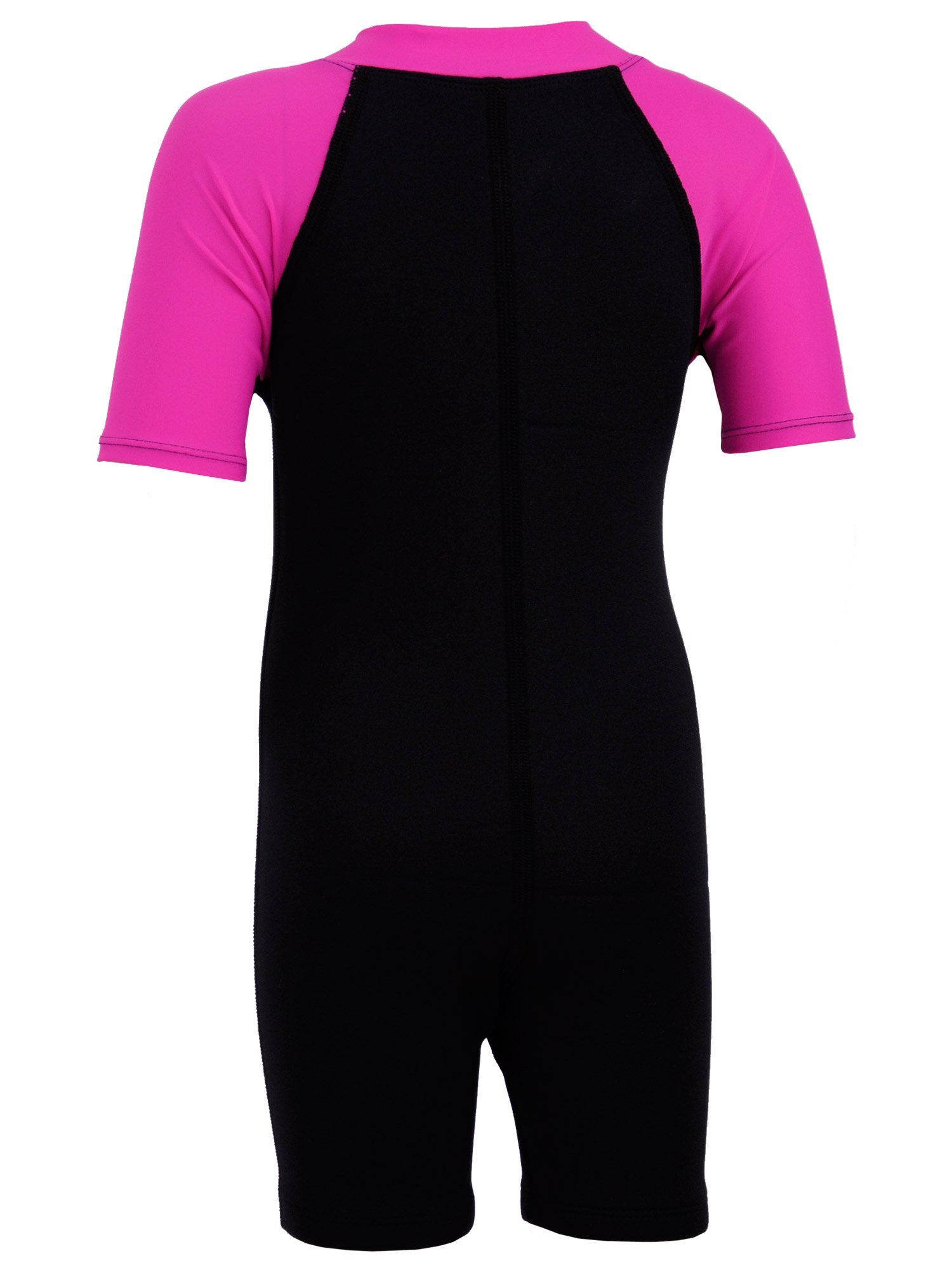 Tuga Girls Shorty 1.5mm Neoprene/Spandex Wetsuit (UPF 50+), Fuchsia, M (9/10 yrs)