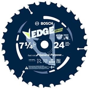 bosch dcb724b25 7-1/4 in. 24 tooth edge circular saw blades for framing, 1-piece