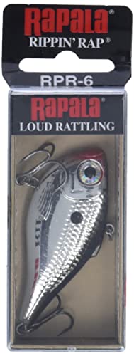 Rapala Rippin' Rap 06 Fishing lure, 2.5-Inch, Chrome, Firetiger