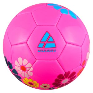 vizari blossom soccer ball, pink/blue, 3