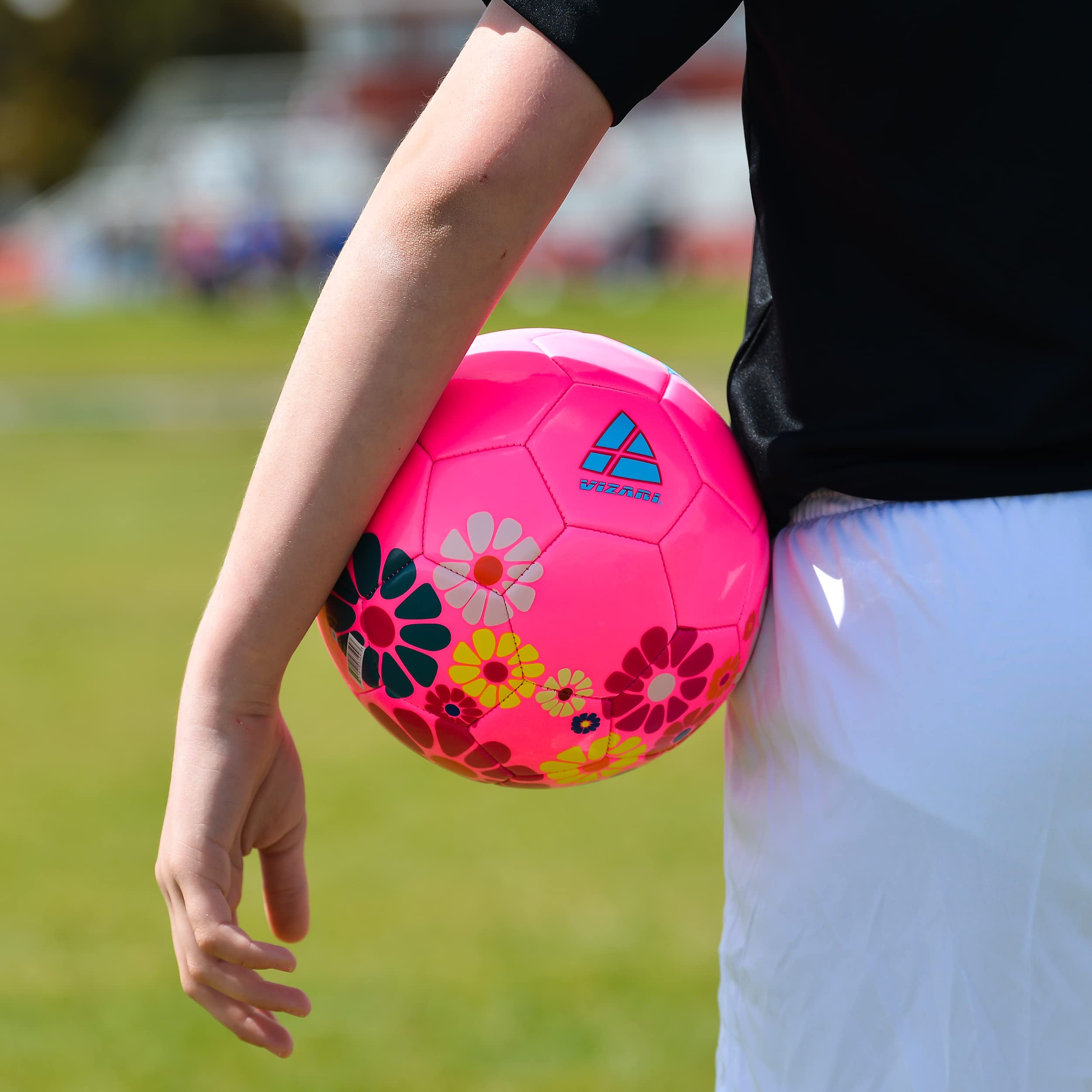 Vizari Blossom Soccer Ball, Pink/Blue, 3