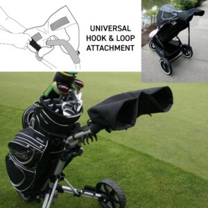 ProActive Sports, Golf Ultimittens, Cold Weather, Waterproof & Windproof Mittens for Golf Push Carts, Keep Your Golf Glove and Hands Dry & Warm, Black