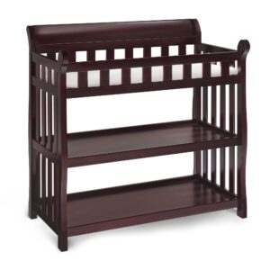 delta children eclipse changing table with changing pad, espresso cherry