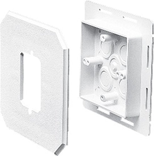 Arlington 8081F Siding Box Kit For Fixtures and Receptacles, Cover with Flanges, White