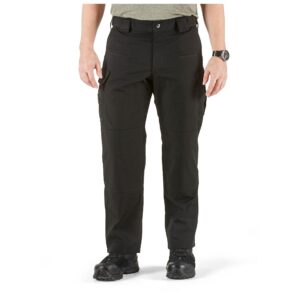 5.11 tactical men's stryke military pants, adjustable waistband, stretchable flex-tac fabric, black, 44wx30l, style 74369