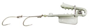 pro-troll fishing products roto chip bait holder (glow white, 3/4-inch wide head)