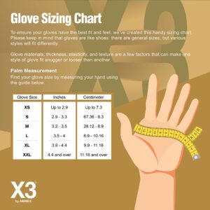 X3 Clear Vinyl Industrial Gloves, Case of 1000, 3 Mil, Size Large, Latex Free, Powder Free, Disposable, Food Safe, GPX346100