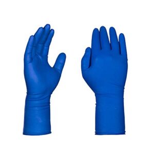 GLOVEPLUS HD Medical Blue LatexGloves, Box of 50, 13 mil, Size XLarge, Powder Free, Textured, Disposable, Non-Sterile,GPLHD88100-BX