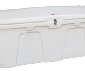 TAYLOR MADE 123650 Stow N' Go Poly Dock and Patio Storage Box - 43" L x 21" W x 36" H, Classic White