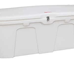 TAYLOR MADE 123650 Stow N' Go Poly Dock and Patio Storage Box - 43" L x 21" W x 36" H, Classic White