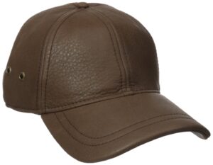 stetson men's oily timber baseball cap, brown, one size