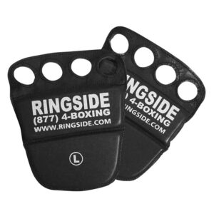 ringside leather knuckle guards, black