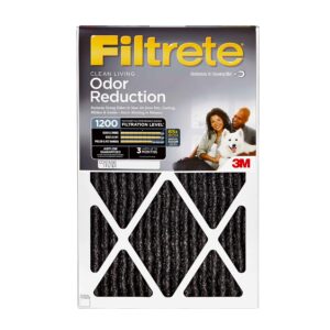 filtrete 16x20x1 air filter mpr 1200 merv 11, allergen defense odor reduction, 4-pack (exact dimensions 15.69x19.69x0.81)