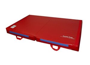 tumbl trak folding practice mat, red, 4ft x 6ft x 6in