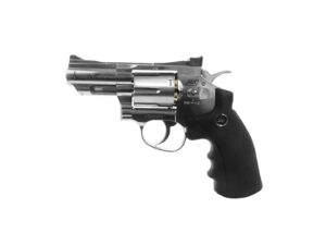 dan wesson asg 2.5" co2 powered air revolver, silver