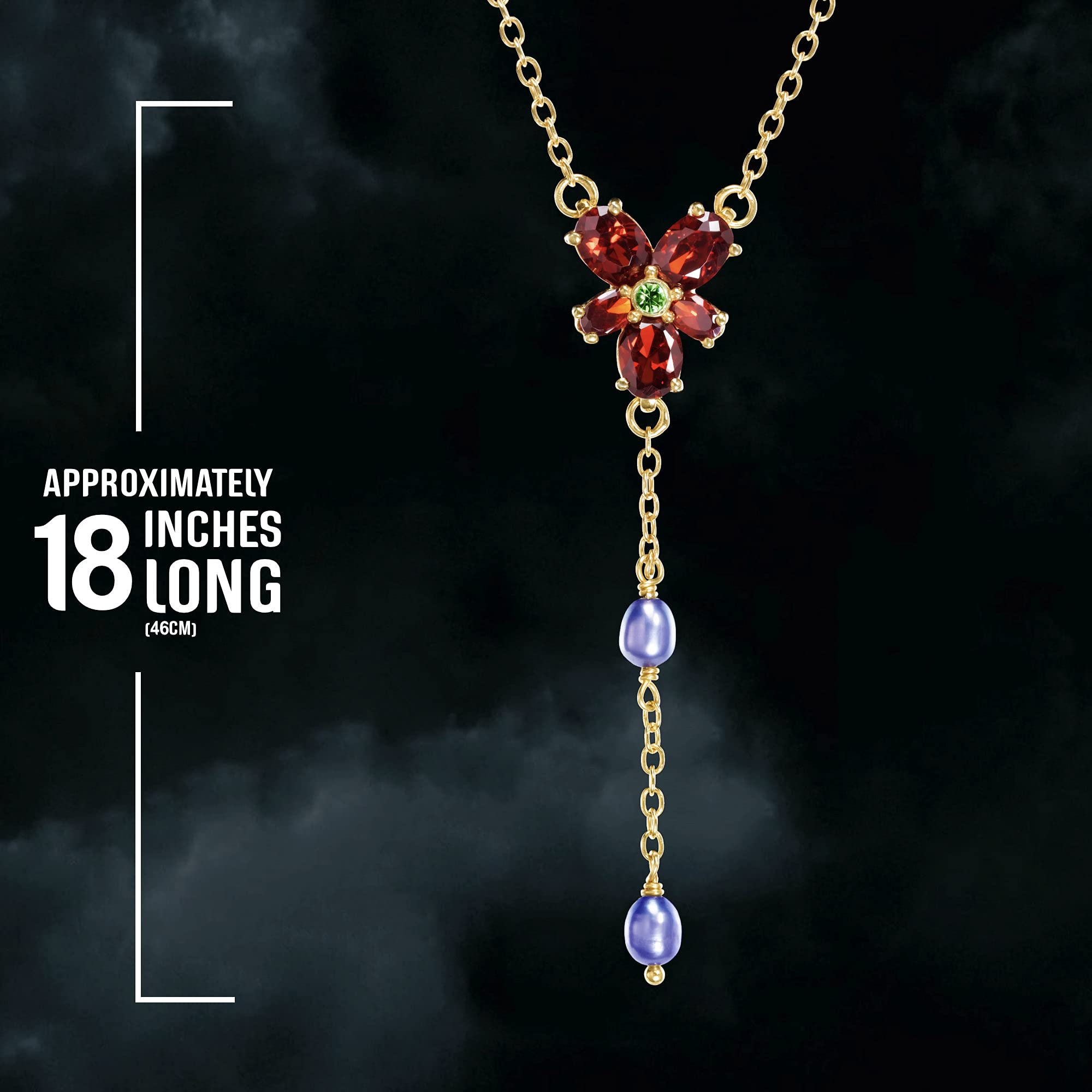 The Noble Collection HERMIONE GRANGER™ Red Crystal Necklace, Gold Plated