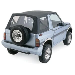 RAMPAGE PRODUCTS Rampage Factory Replacement Soft Top | Vinyl, Black Diamond Color with Tinted Windows | 98935 | Fits 1999 - 2002 Suzuki Vitara/Geo Tracker