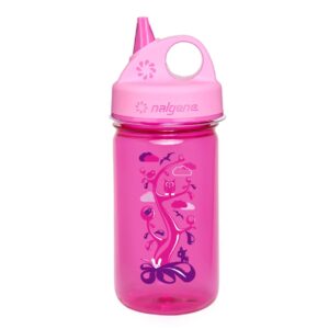 nalgene grip 'n gulp bottle, pink woodland, 12oz (341934)