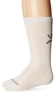 terramar kid's thermasilk sock liners, white, small