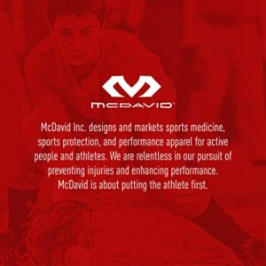 McDavid Hex Knee Compression Sleeves, Pull-On Padded Protection, Moisture Wicking (1 Pair), Black, ADULT- Small