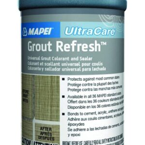 Mapei Grout Refresh Colorant and Sealer: Grout Paint and Sealant - 8 Ounce Bottle, Chamois