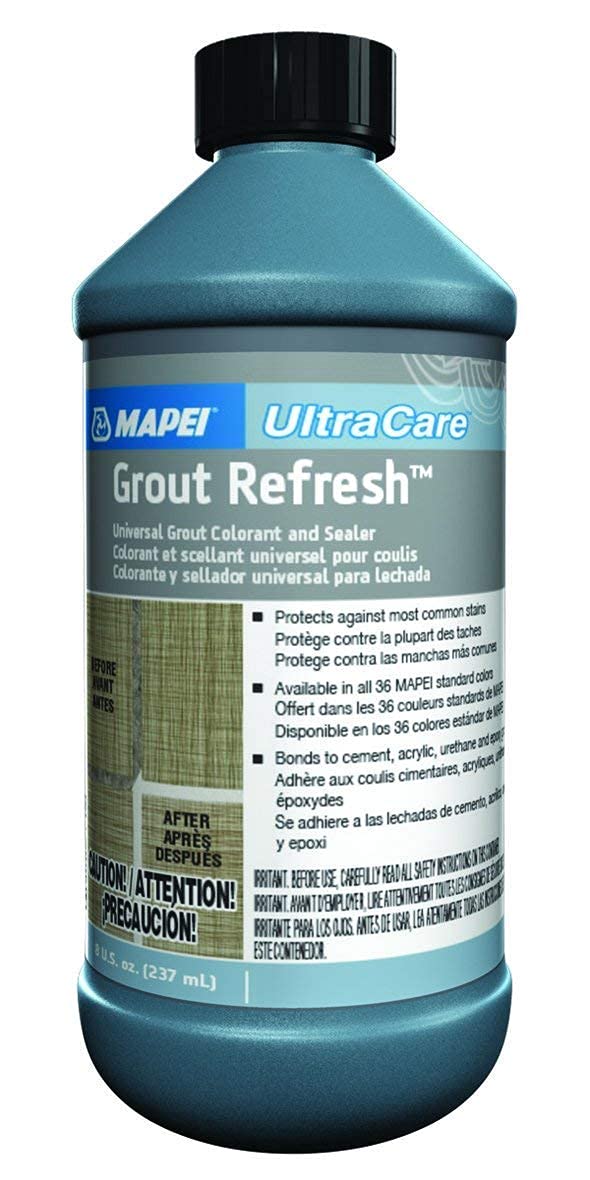 Mapei Grout Refresh Colorant and Sealer: Grout Paint and Sealant - 8 Ounce Bottle, Chamois