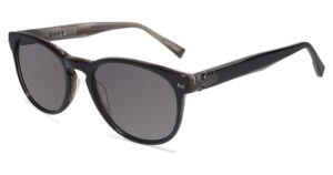 john varvatos v774 round sunglasses, black, 19 mm