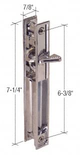 C.R. LAURENCE C1086 CRL Chrome Handle Set With 6-3/8" Screw Holes for Miller (Mil-Dor)