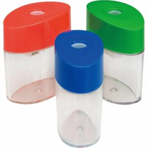 integra plastic sharpener, oval, 2-1/8-inch, assorted (ita42850)