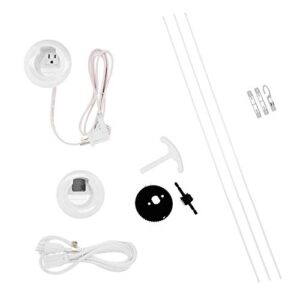 legrand wiremold cmk70 in wall tv power grommet kit, cable management kit, mounting brackets, fish tape, and hole saw included, white (1 pair)