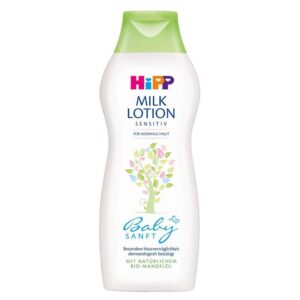 hipp baby gentle milk lotion with organic almond oil - 11.84 fl.oz / 350ml