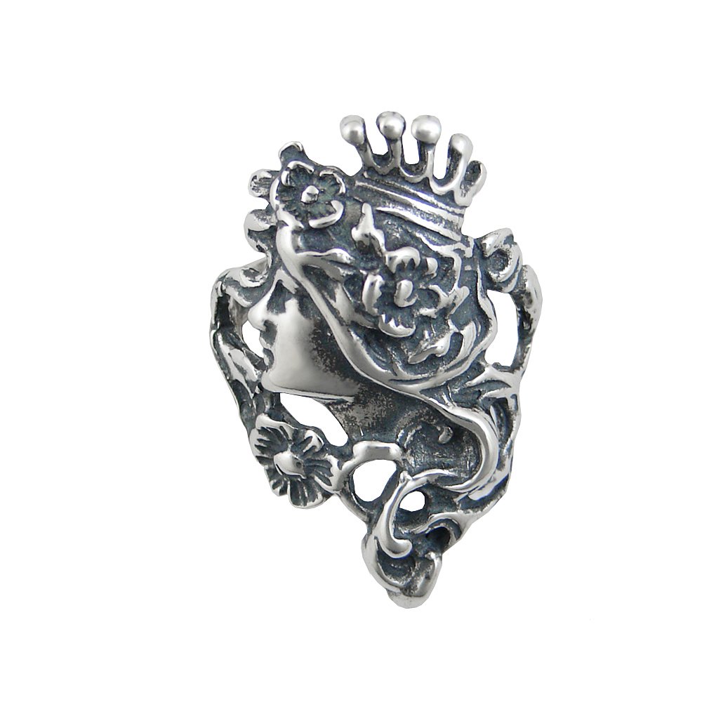 Sterling Silver Fairy Queen Ring Size 10