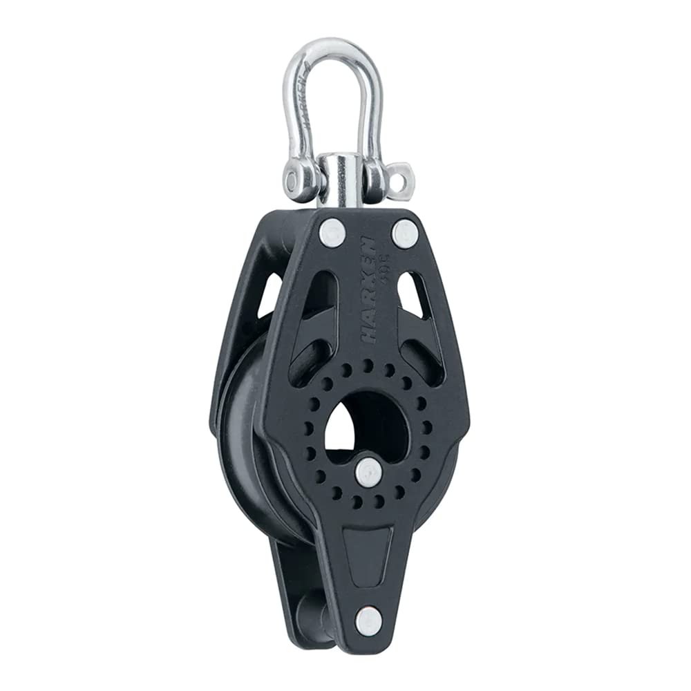 HARKEN Premium Sailing 40mm Carbo Boat Block w/Becket, 40mm, Part 2637