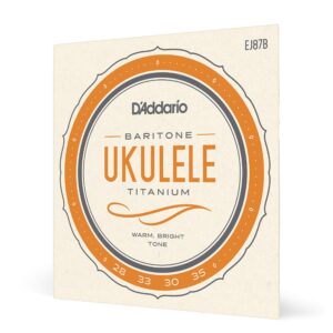 d'addario ej87b titanium ukulele strings, baritone