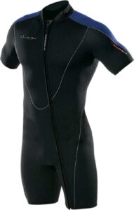 henderson 3mm men's thermoprene short sleeve front zip shorty wetsuit, 5xl