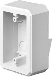 arlington fs8171 weatherproof flanged outlet switch box for dutch lap siding, white, 1-pack