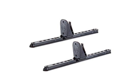 Attwood 11940-2 Universal Adjustable Kayak Foot Pegs/Foot Brace with Trigger Lock, Black Finish, Set of 2, 15 Inches